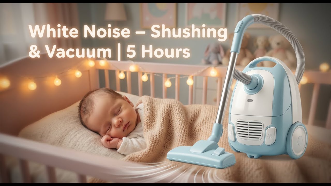 Shushing Sound & Vacuum Noise – Screen Sleep – 5 Hours - YouTube