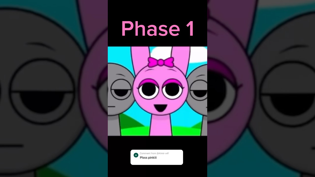 Pinky phase 1-5 [WARNING HORROR‼️] #sprunki #animation #horror - YouTube