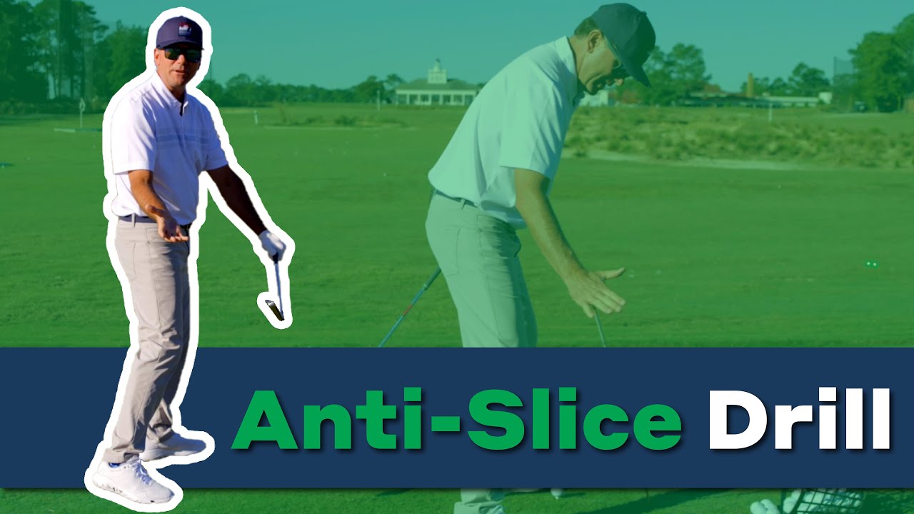The ultimate anti-slice golf drill | Home Practice - YouTube