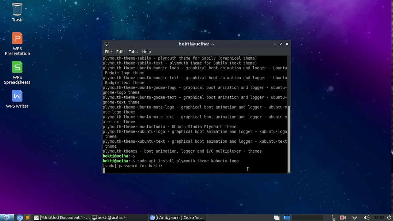 how to install plymouth themes kubuntu on lubuntu - YouTube