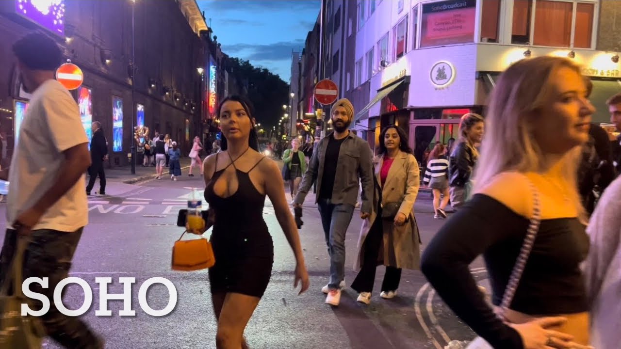 🇬🇧 [4K HDR] Sep 2022 ,Today London City Street Walking Tour , Soho ...