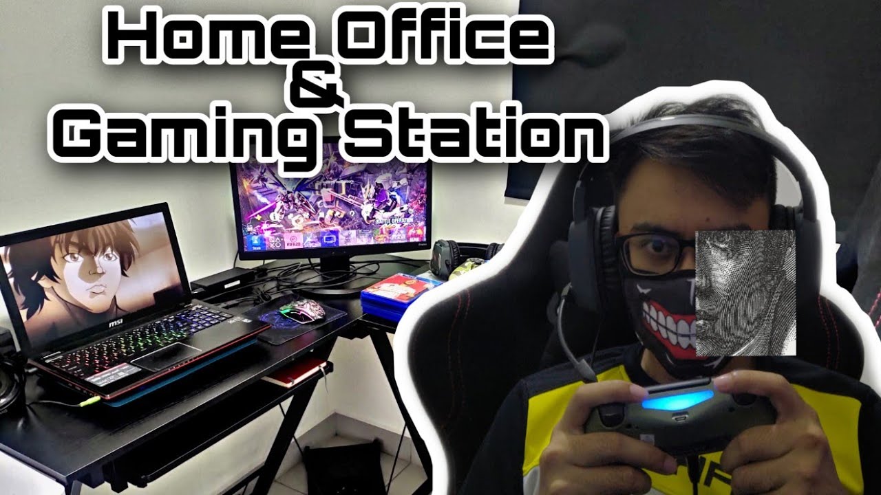 Simple setup Home Office and Gaming Station - YouTube