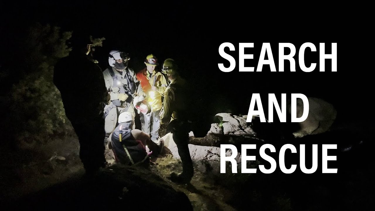 Nighttime Search and Rescue for Injured Hiker - YouTube