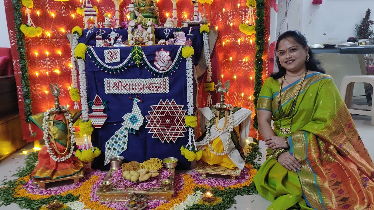 Chaitra Gauri Pujan at Preeti Deole's residence Indore - YouTube