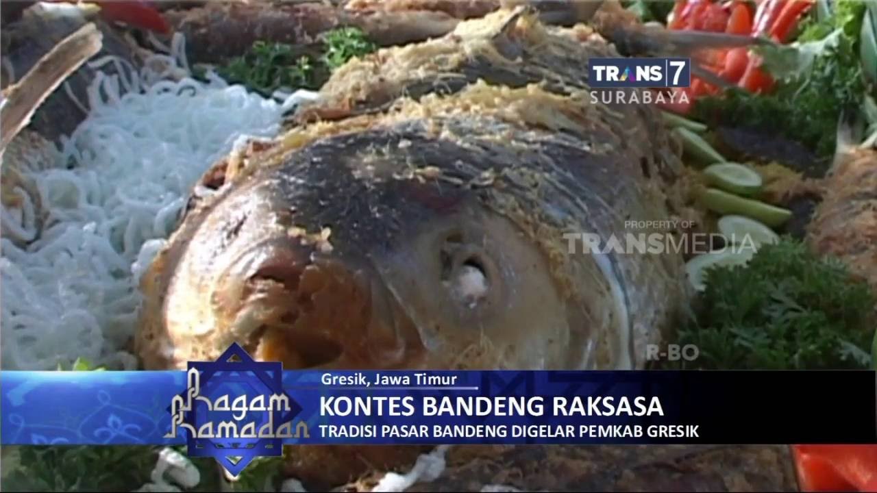 Tradisi Pasar Bandeng Raksasa di Gelar Pemkab Gresik - YouTube