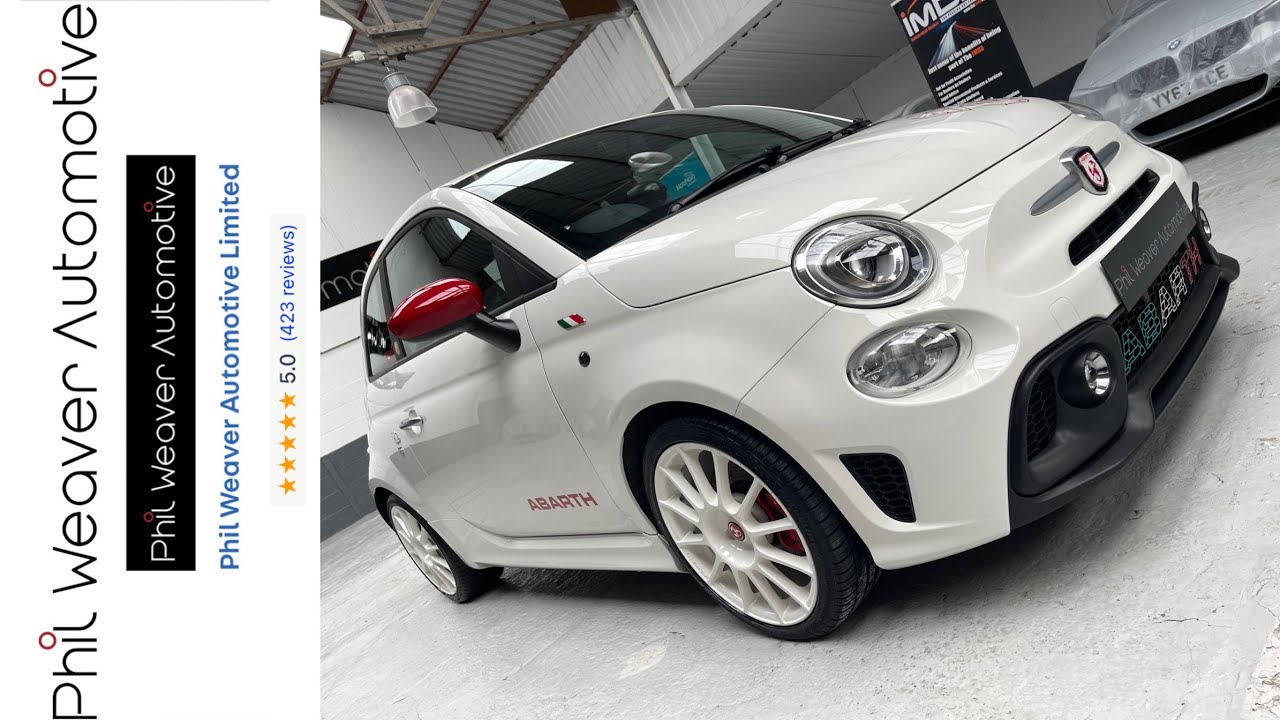 Used Abarth 595 1.4 T-Jet in Gara White with Sports Red leather for ...