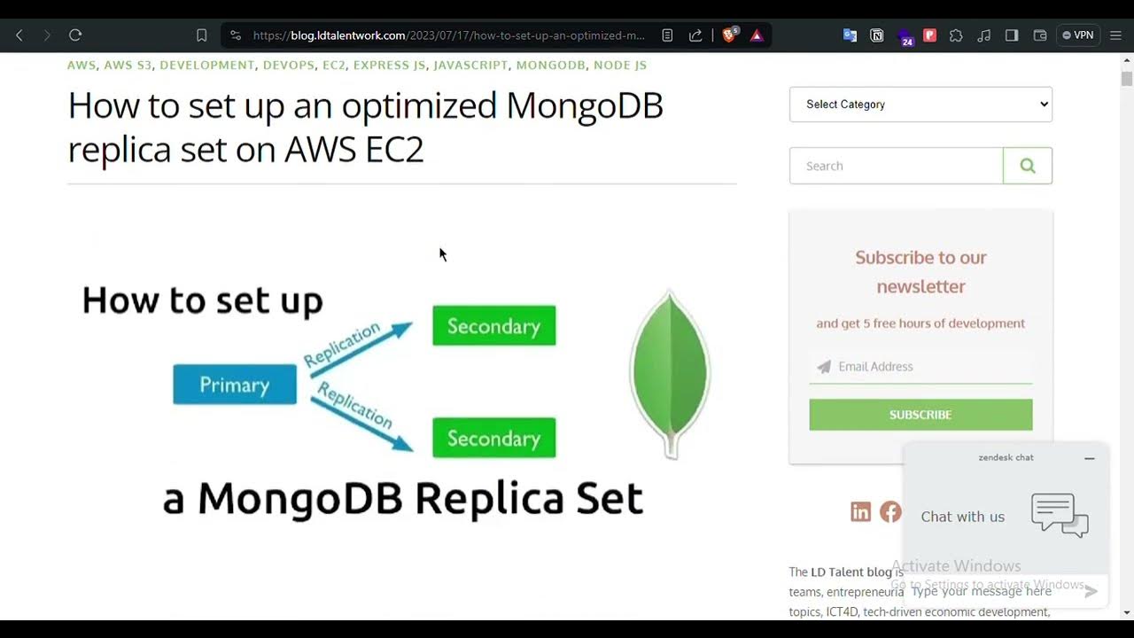 Setting Up An Optimized Mongodb Replica Set On Aws Ec2 Youtube