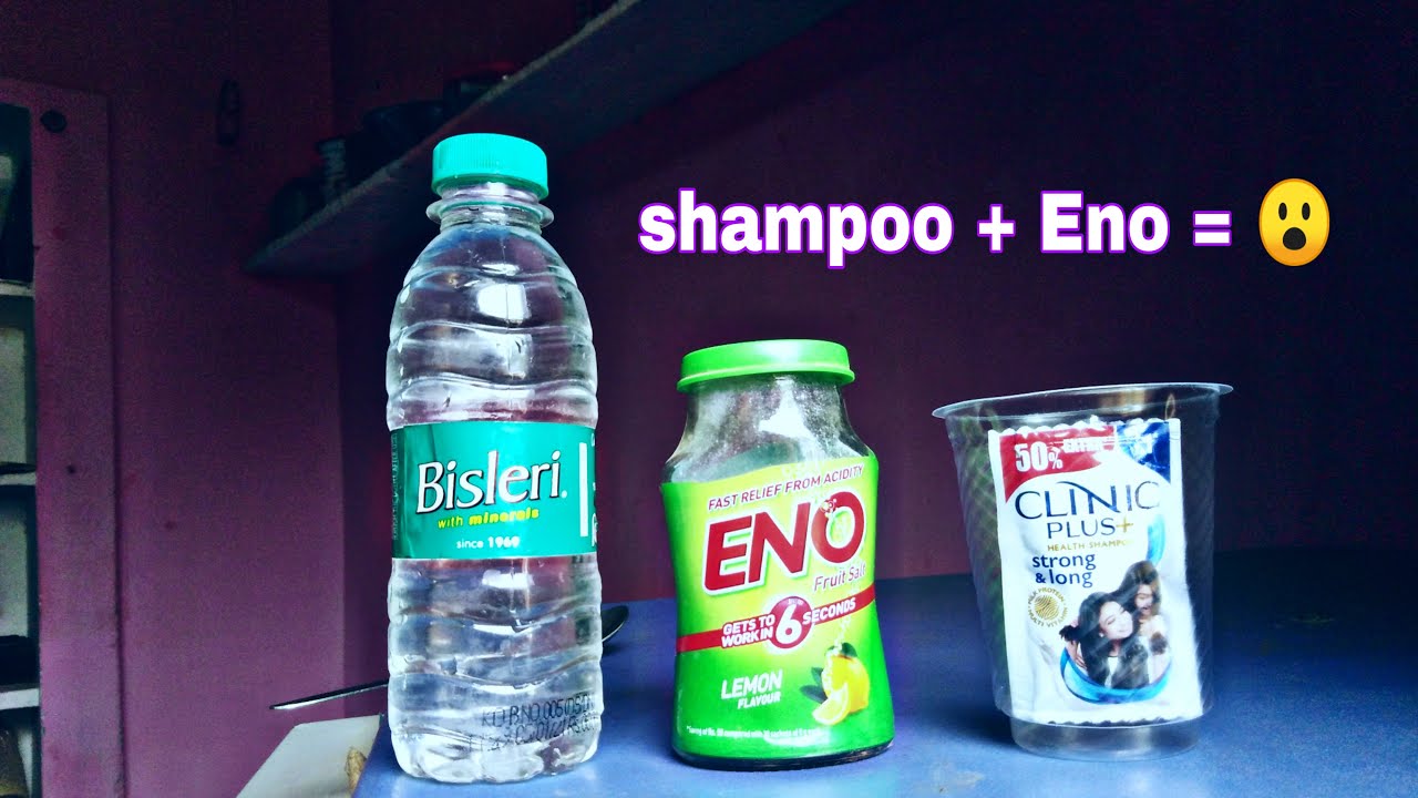 shampoo + Eno = 😮😮 || easy science experiment || crazy hacker - YouTube