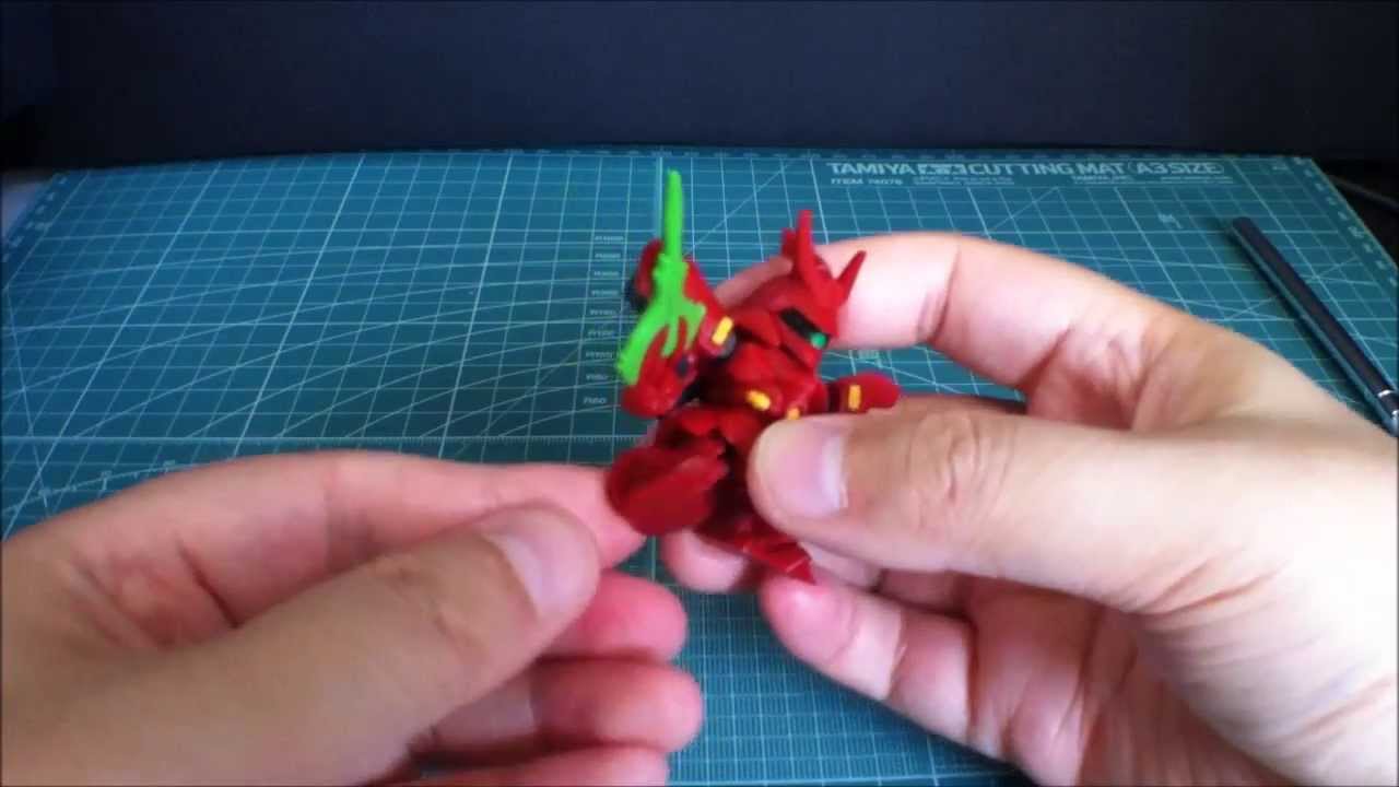 Build Gashapon Gundam Next Sazabi - YouTube
