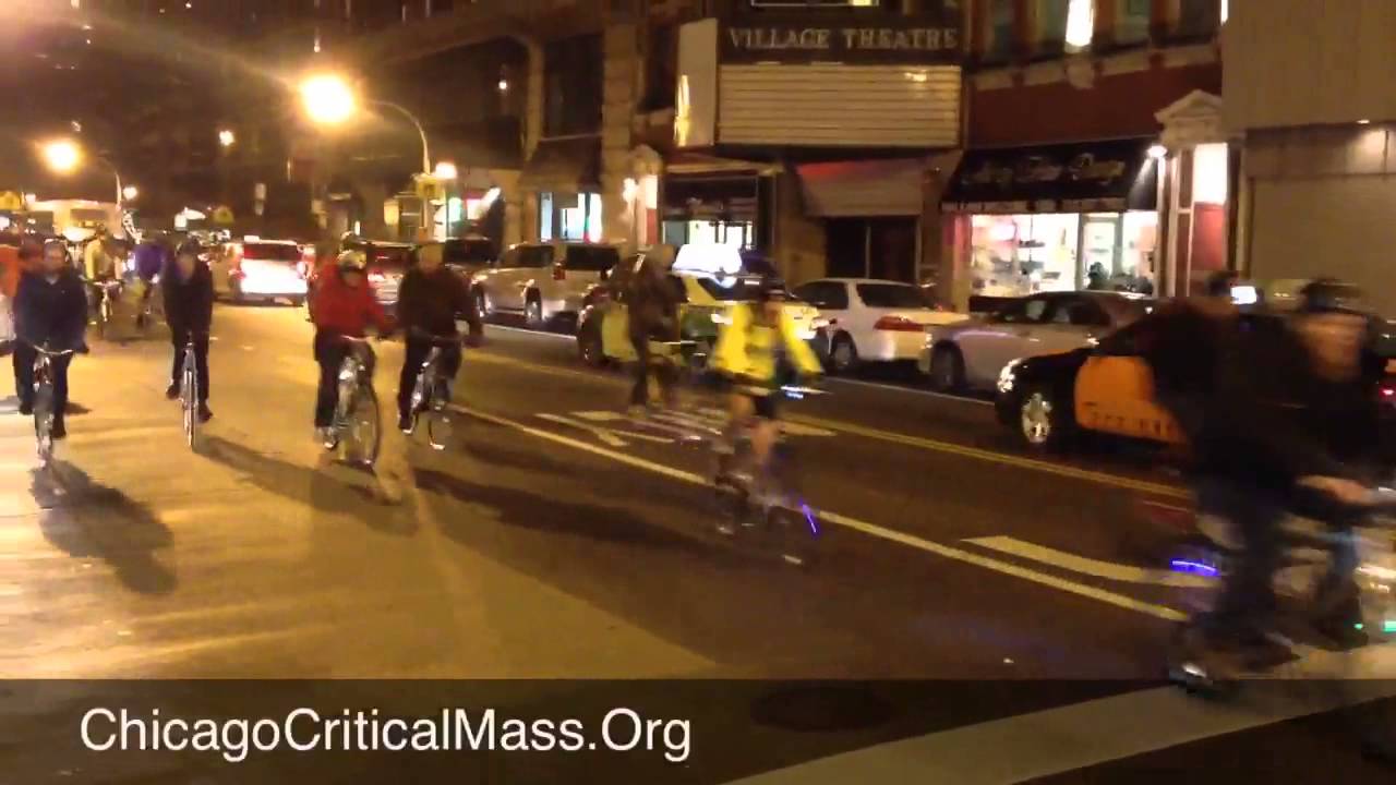 Chicago Critical Mass at Clark&North ave 11/30/2012 - YouTube