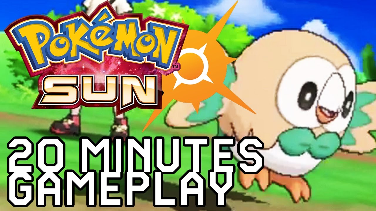 Pokemon Sun/Moon Gameplay | Screen Captured Opening 20 minutes ...