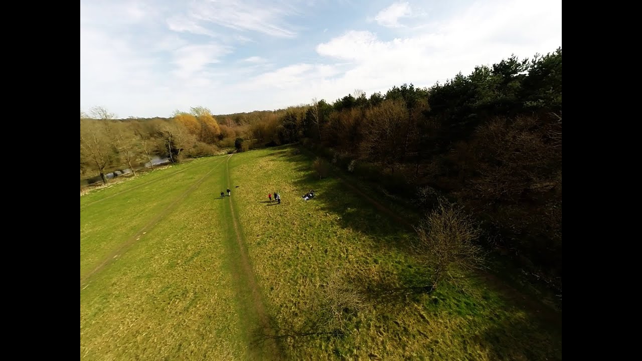 UEA Colney Playing Fields Norwich Drone Quadcopter flight - YouTube