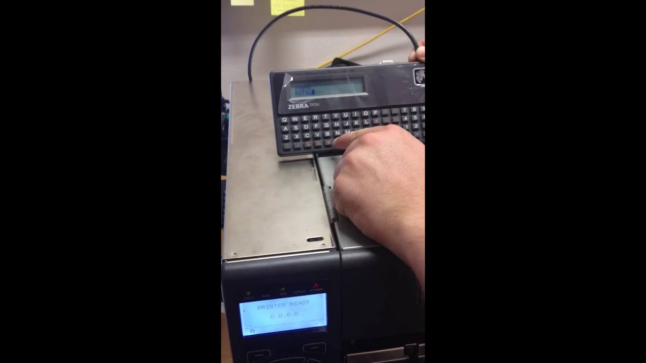 Zebra ZT410 with ZKDU - YouTube