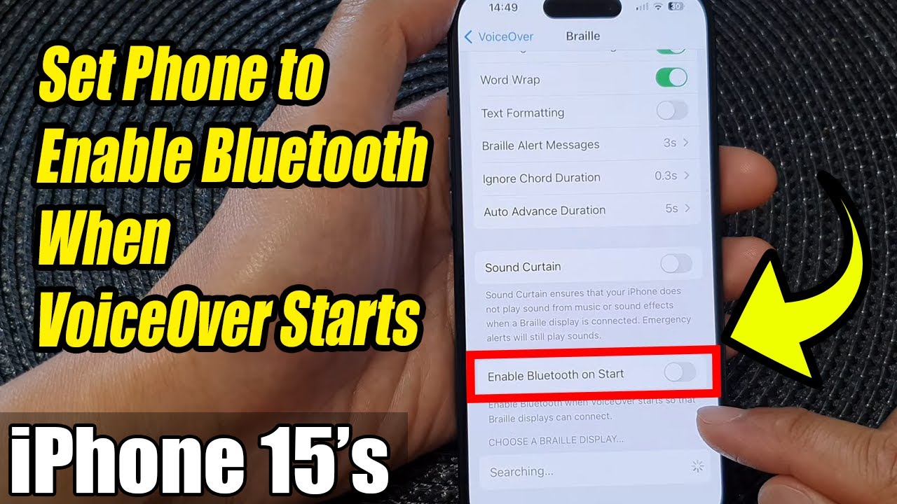 iPhone 15/15 Pro Max: How to Set Phone to Enable Bluetooth When ...