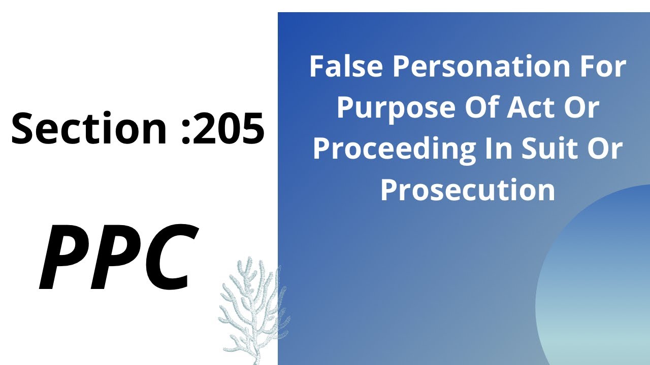 Section 205 of PPC | Raja Aamir Abbas Advocate - YouTube