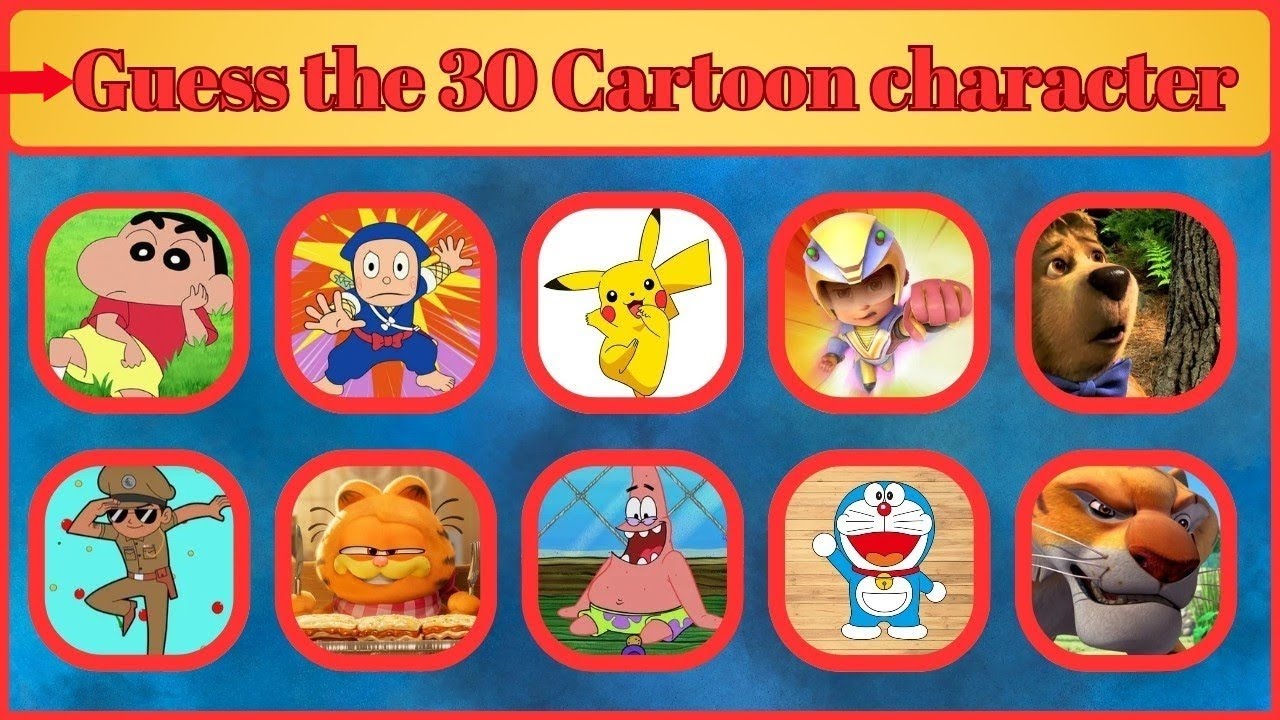 Guess The Cartoon Character| Cartoon Quiz| Cartoon Character Quiz 2024 ...