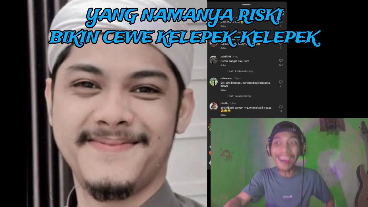 RISKI JANGAN BAPER || Reaction meme - YouTube