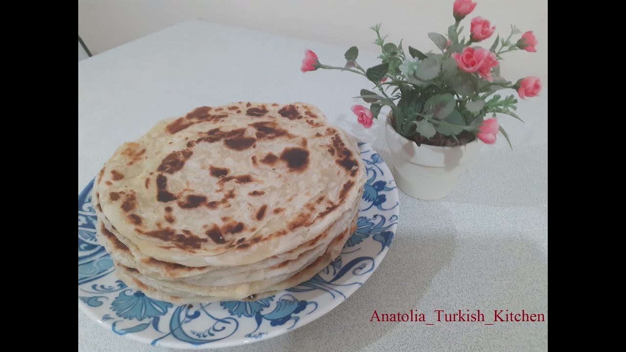 Katmer / Bazlama Tarifi - famous Turkish bread - YouTube