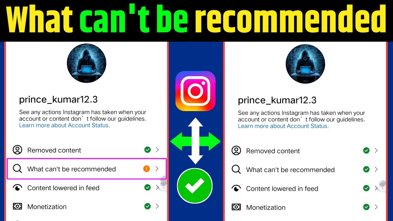 Instagram what can't be recommended problem | How to fix what can't be ...