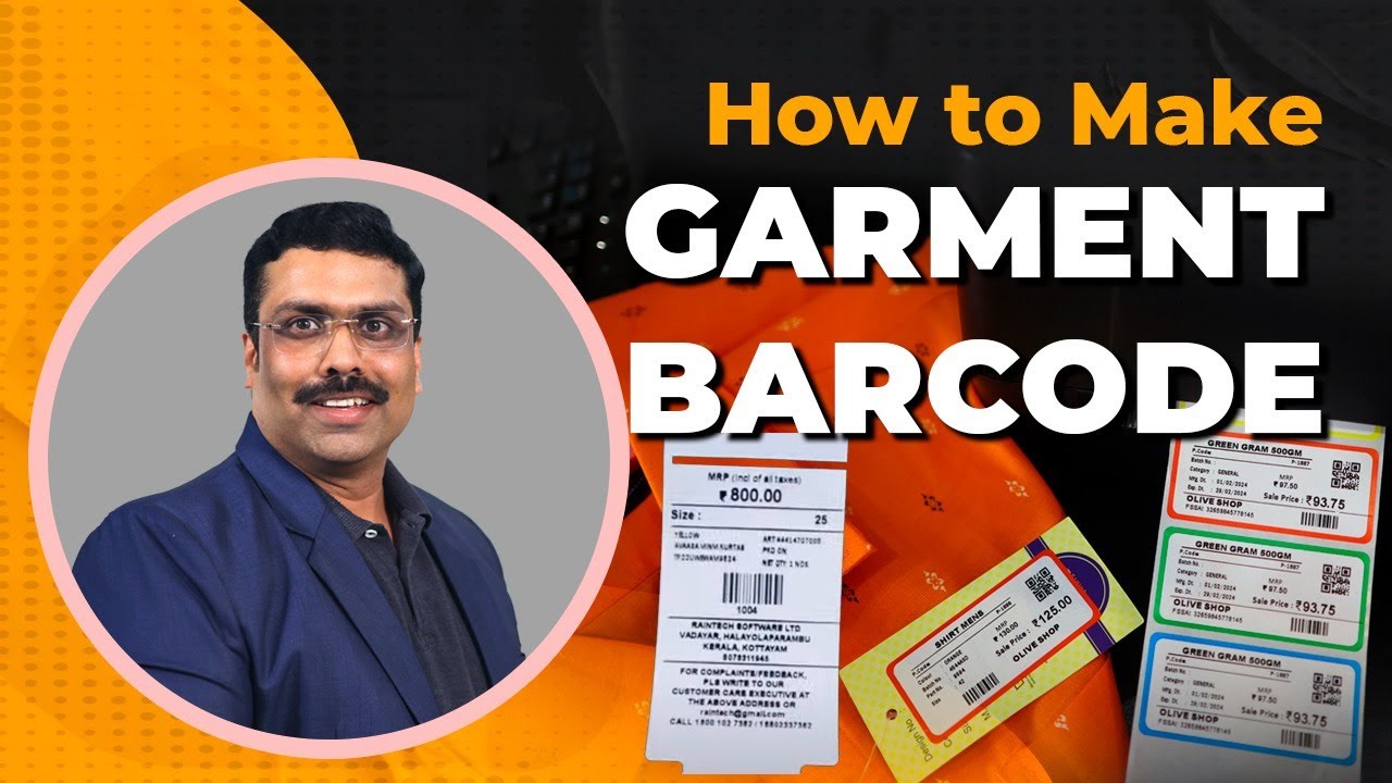 How to make Garment Barcode - YouTube