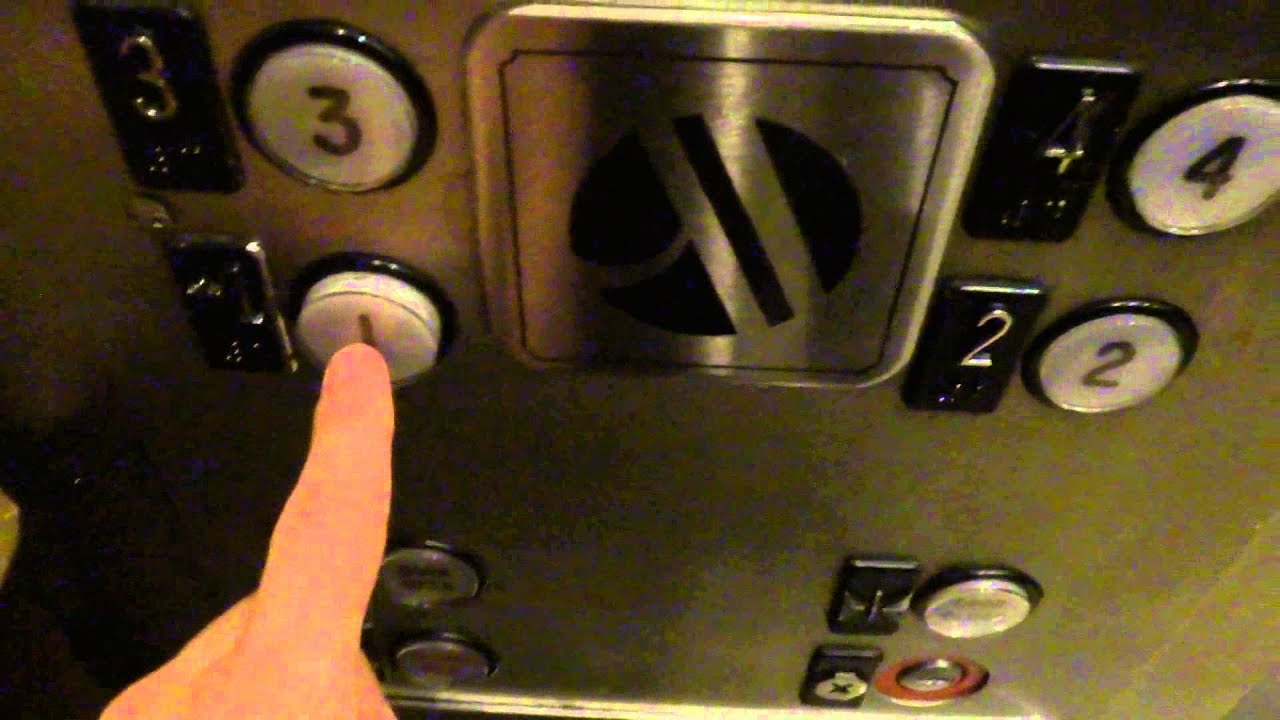The "1" button pop-out on a Westinghouse elevator - YouTube
