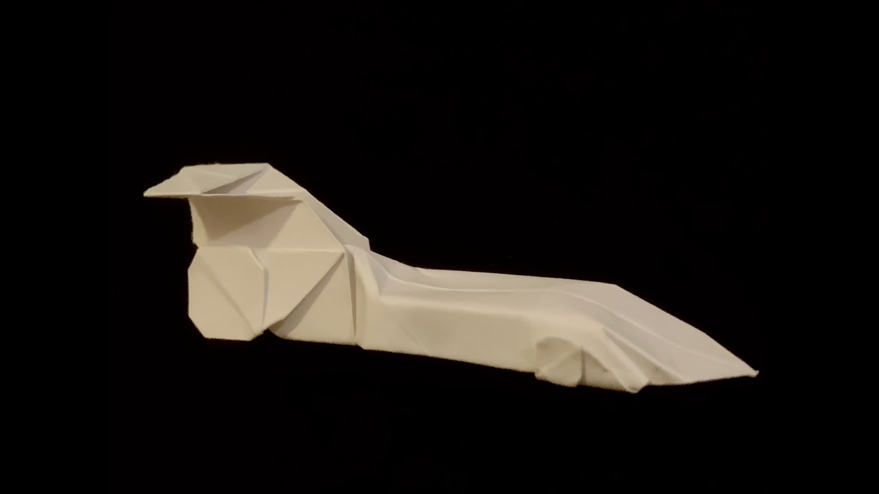 origami dragster race car - YouTube