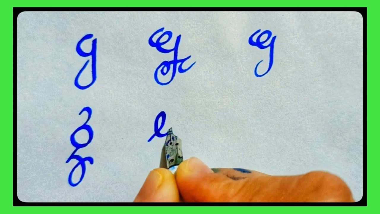How to draw Letter G in Calligraphy Art with Pen for beginners Fancy ...
