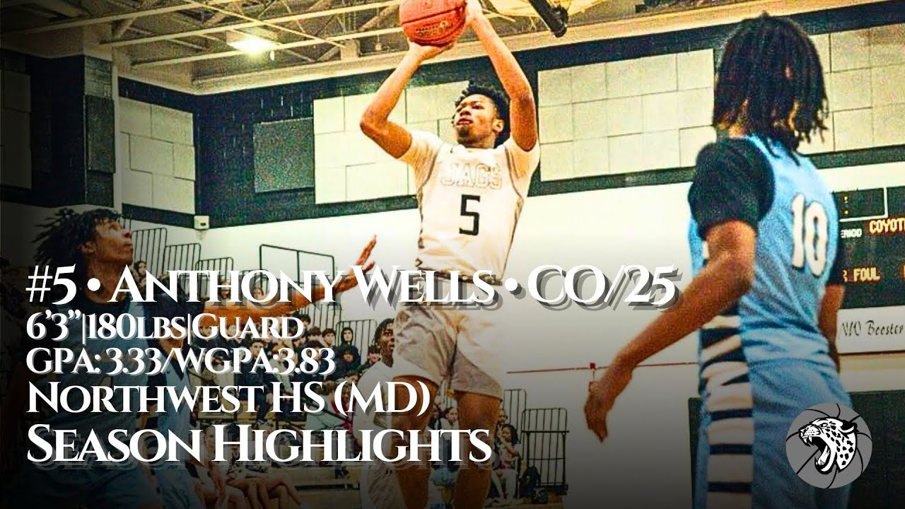 #5 • Anthony Wells • CO/25 • Northwest HS (MD) Highlights - YouTube