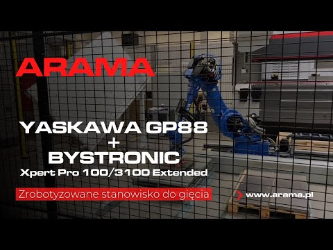 Zrobotyzowane stanowisko do gięcia – YASKAWA GP88 + BYSTRONIC Xpert Pro ...