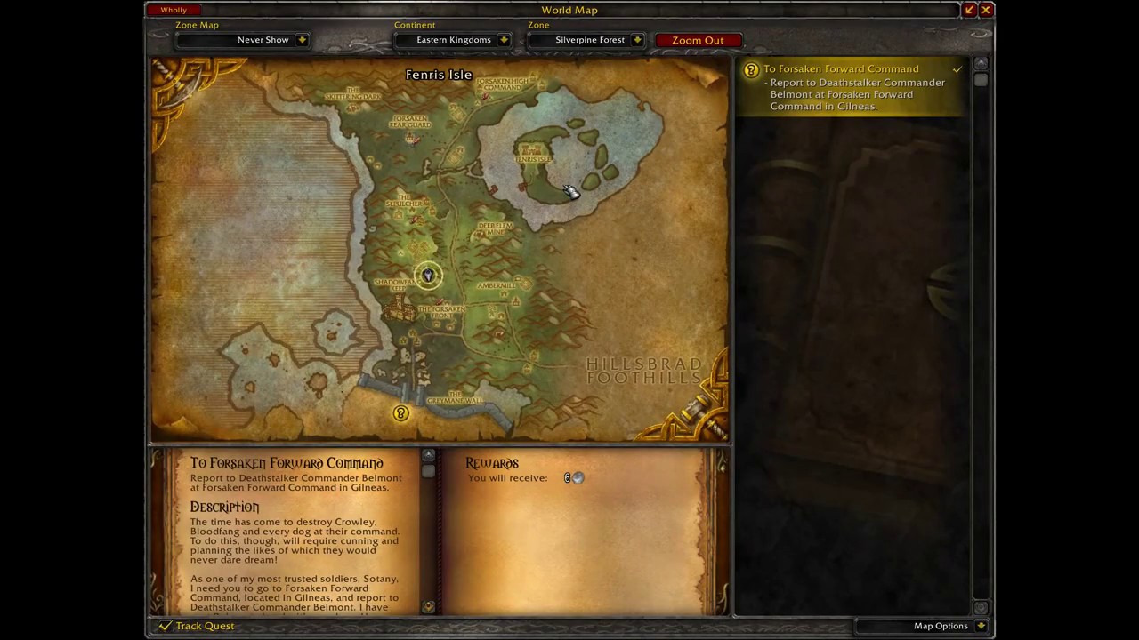 World of Warcraft Quests - To Forsaken Forward Command - YouTube