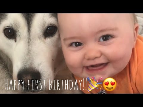 Happy 1st Birthday Baby Parker!! [CUTEST CLIPS EVER] [IMPOSSIBLE NOT TO SMILE]