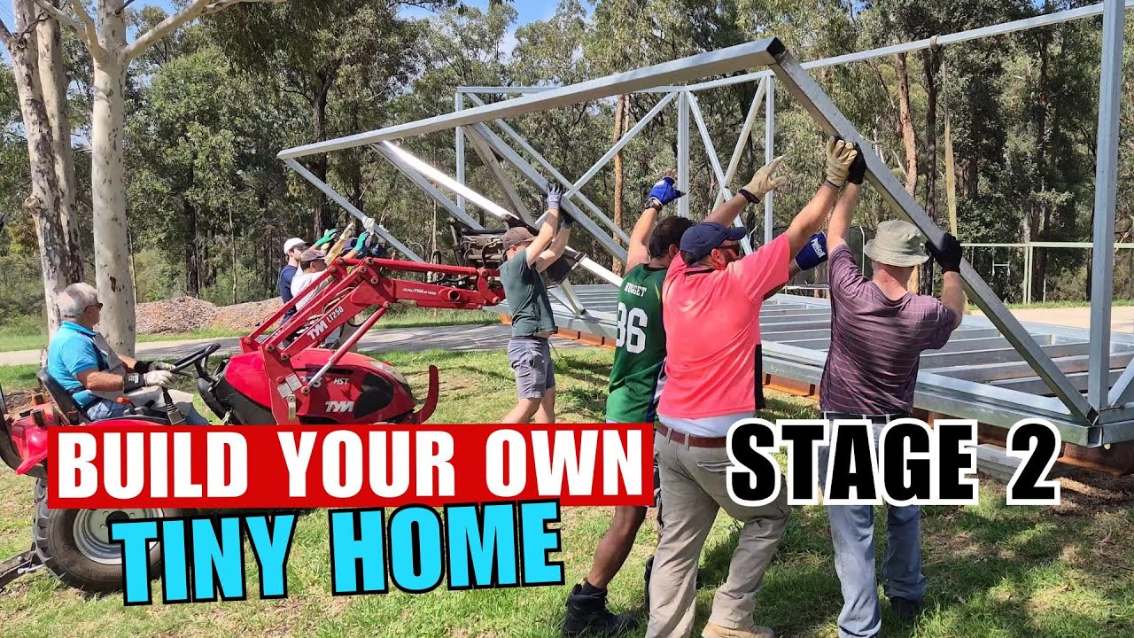 Build Your Dream Tiny Home from Scratch Series! 'Stage 2' DIY - YouTube