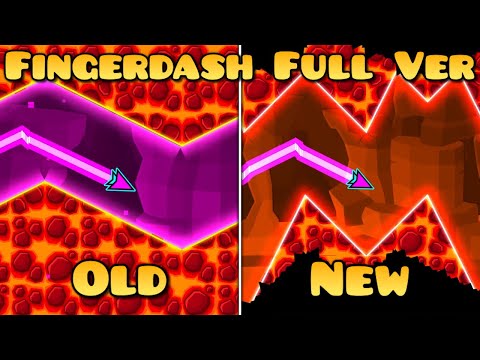(All Coins) Fingerdash Full Version by Amoxity Old vs New Comparison - Geometry Dash