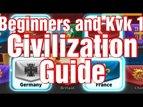Beginners and Kvk 1 - Civilization Guide - YouTube