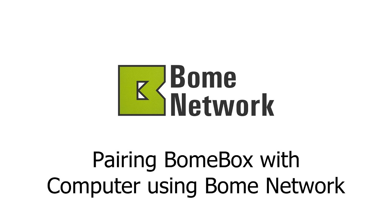 Tutorial: Remote MIDI Connection to BomeBox using Bome Network - YouTube