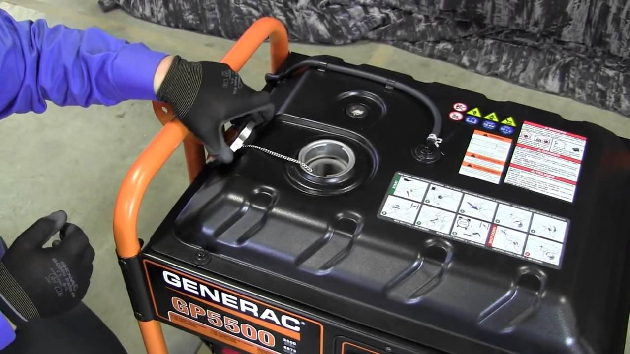 Generac - Adding Fuel to Your GP Series Portable Generator - YouTube