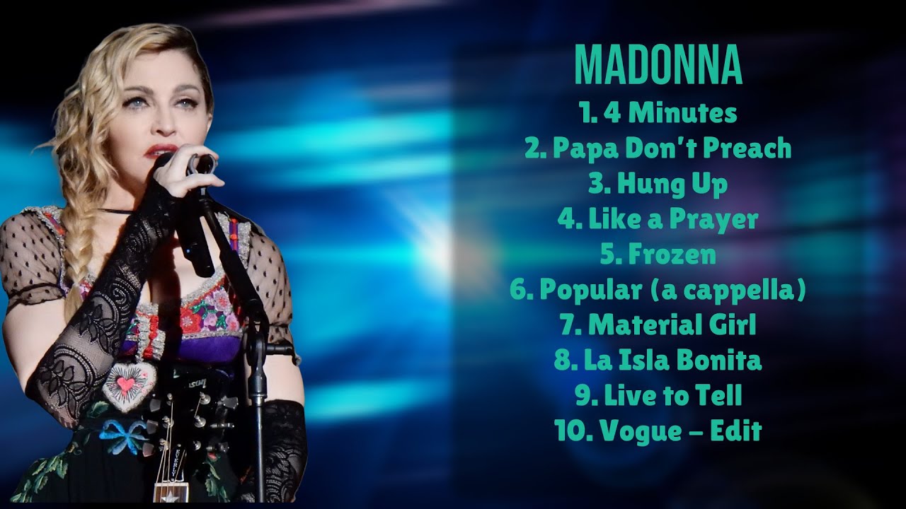 Madonna-Year's music sensation anthology-Premier Tracks Playlist ...