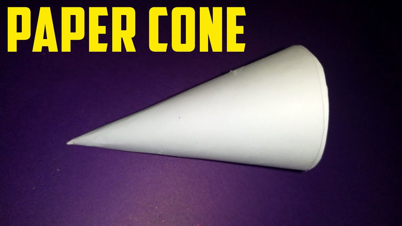 How to Make Paper Cone - Easy Tutorial - YouTube