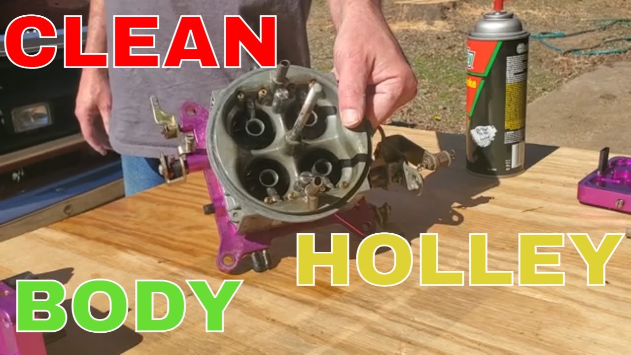 Holley race carburetor body cleaning on the 408 mopar stroker in 1985 ...