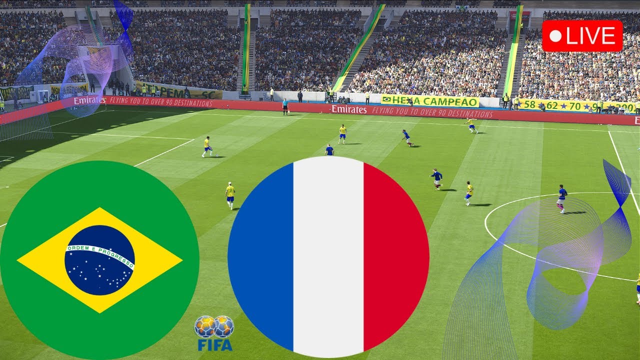 Brazil vs France • FIFA U-17 World Cup 2025 • PES 21 Match Simulation ...