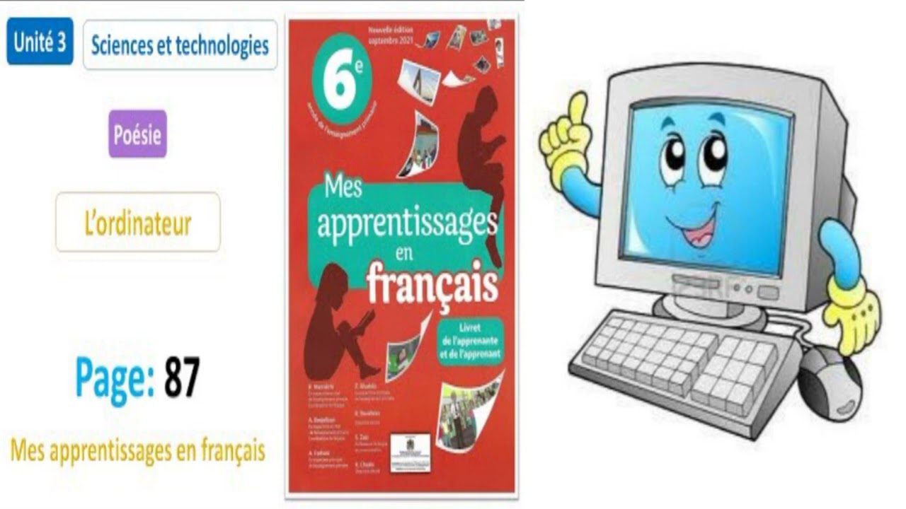 L'ordinateur/poésie de la 6ème année A.E.P Mes apprentissages en ...