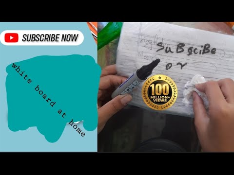 How to make white board at home waste poli bag or waste news paper ...