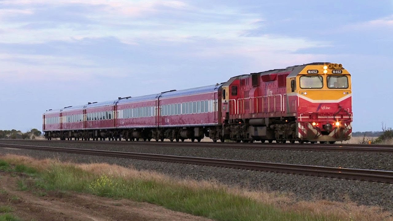V/Line "N class" Diesel Locomotive with Passenger Train - PoathTV ...