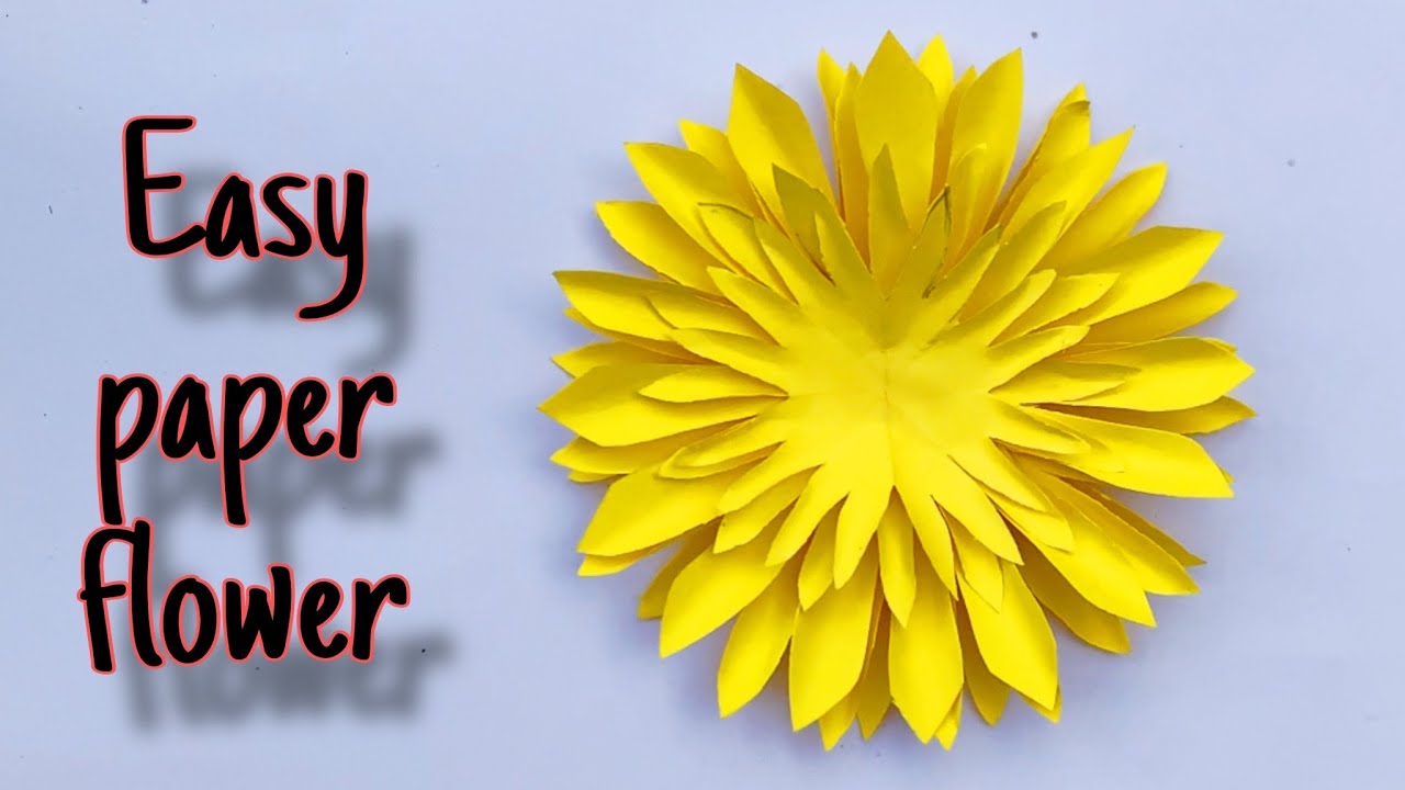Simple paper flowers craft ideas | paper craft decorations piece ☺️ ...