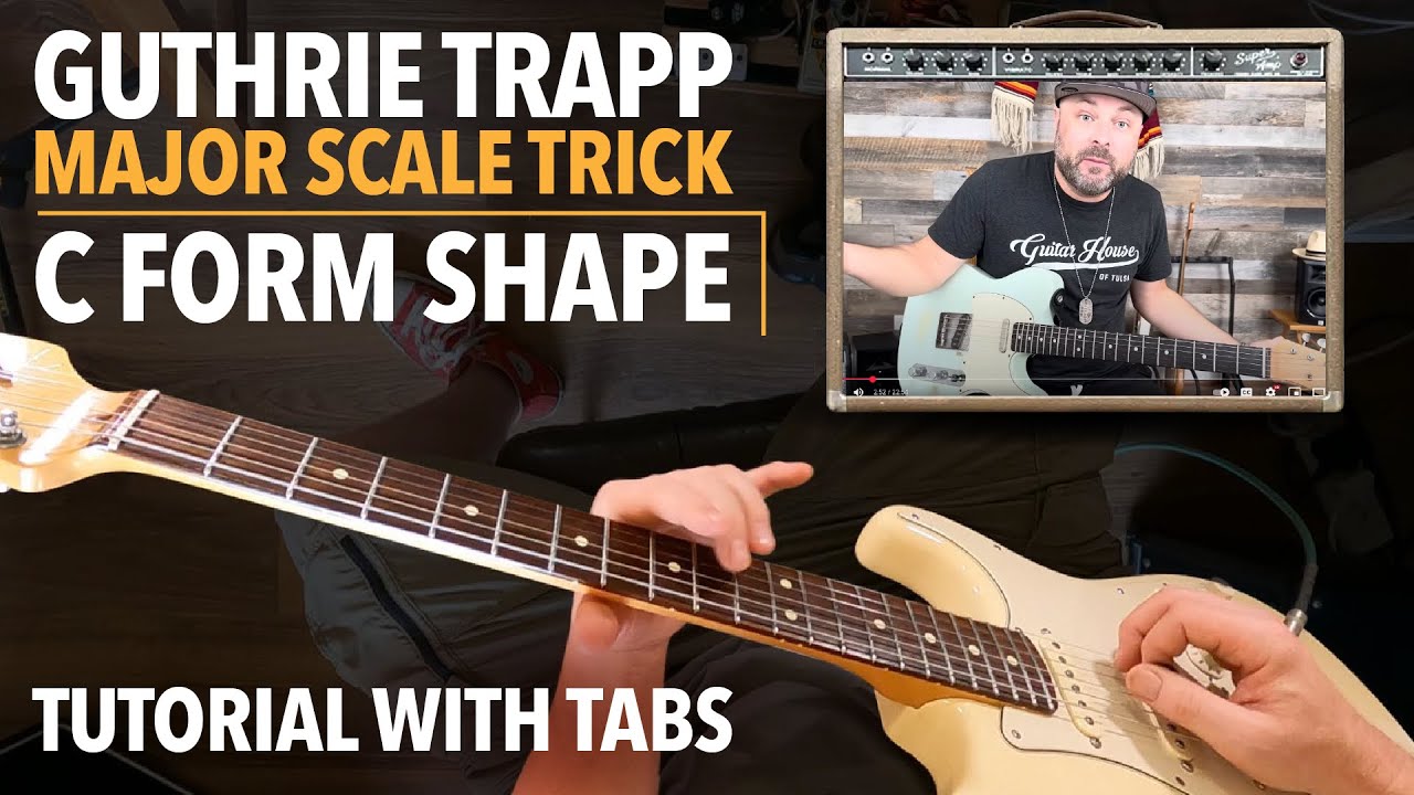 Guthrie Trapp Major Scale Trick Guitar Lesson With Tabs - YouTube