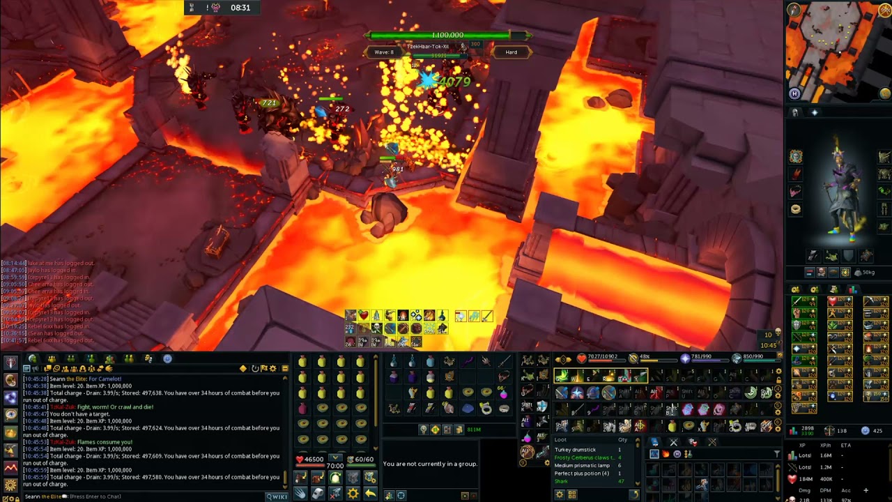 Runescape 3 - TzKal-Zuk - 31:54 Ranged Hardmode Flawless - YouTube