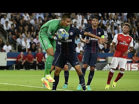 PSG vs Arsenal 1-1 All Goals and Highlights UCL 13/09/2016 HD - YouTube