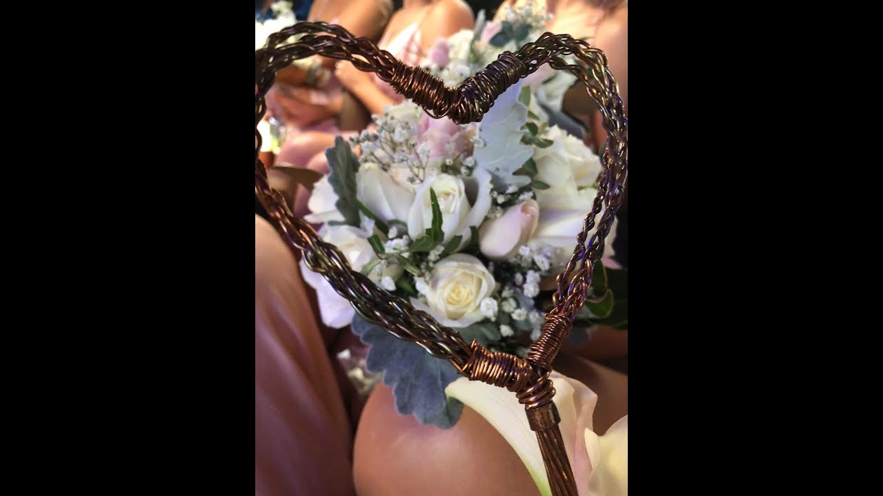 Making a flower girl wand (out of scrap copper wire) - YouTube