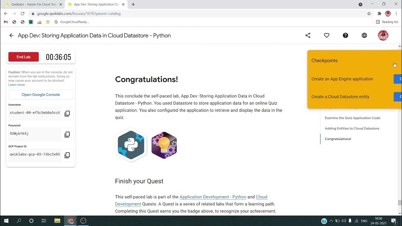 [NEW] - App Dev Storing Application Data in Cloud Datastore - Python - [GSP184] - YouTube