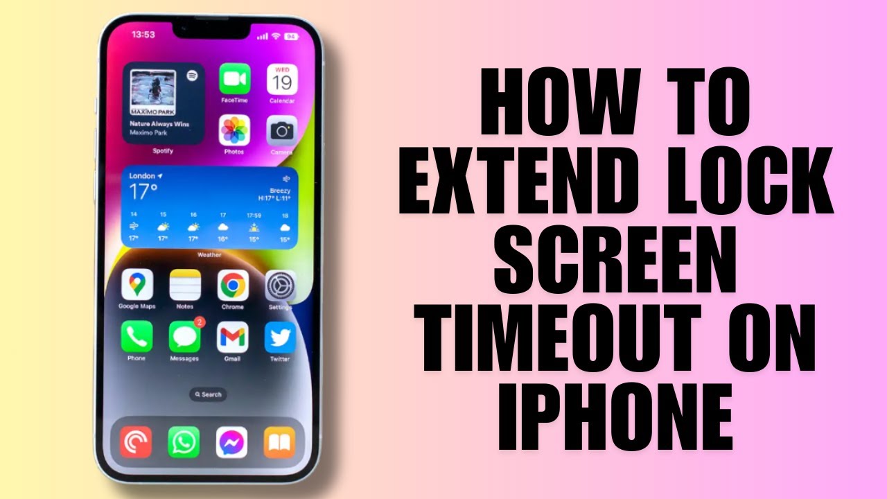 How To Extend Lock Screen Timeout On iPhone (Step-By-Step Guide) - YouTube
